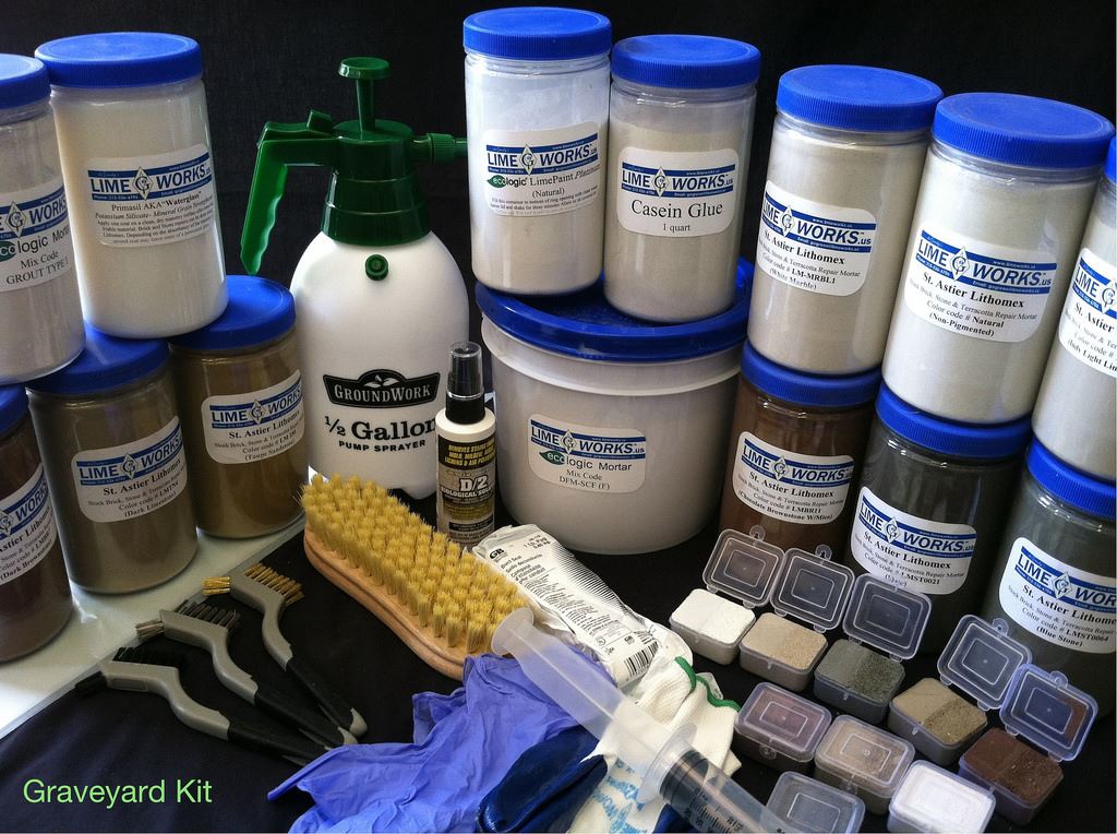 Graveyard Kit - For Cemetery Maintenance and Repair - LimeWorks.us