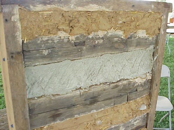 LOG CHINKING, YE ALDE CALK, MEND THE GAP BETWEEN BRICK/STONE AND FRAMES ...